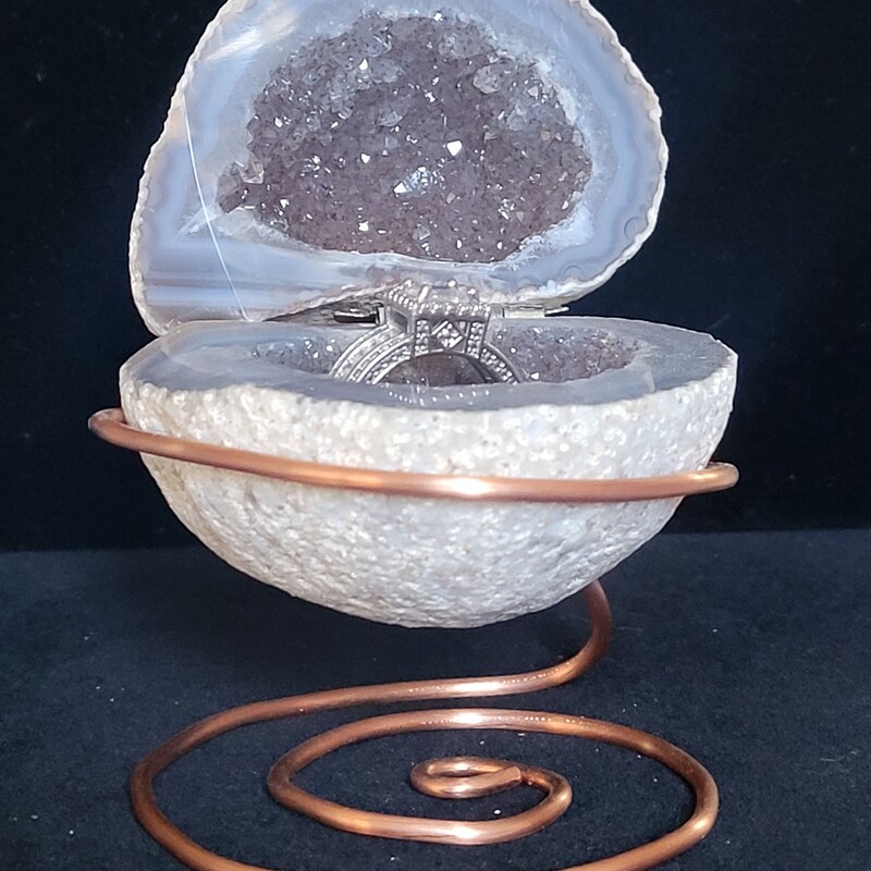 Geode Ring - Etsy