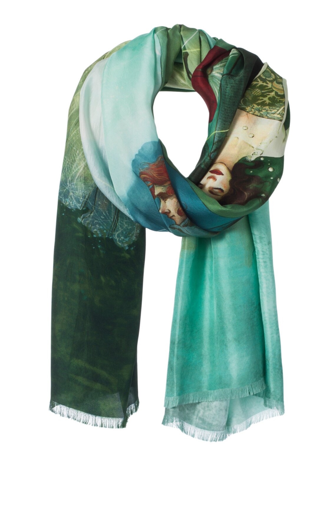 Outlander Scarf // Both Sides Now // Silk/ Green - Etsy