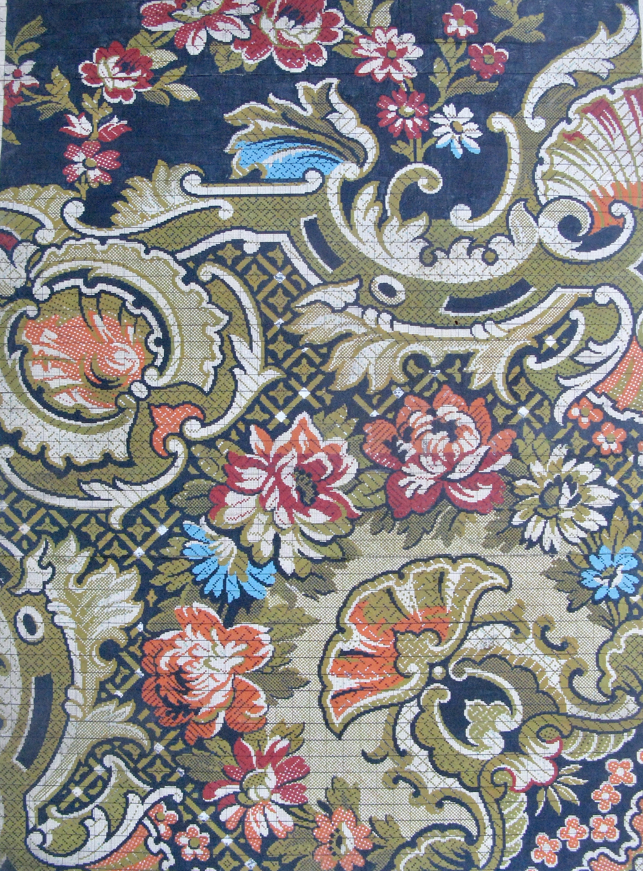 19th C. Hand-painted Textile Design - Etsy
