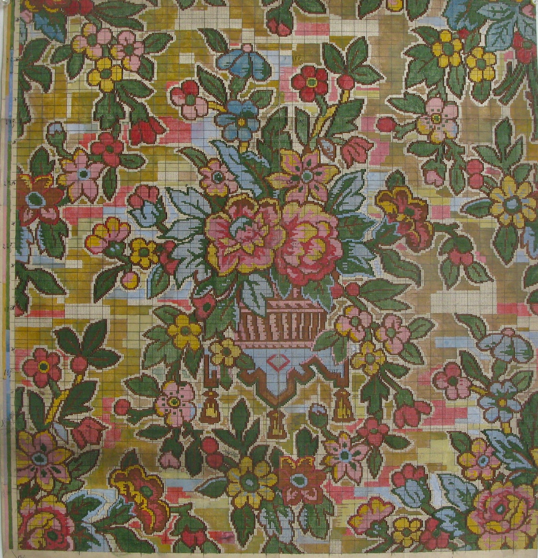 1920's French Textile Design - Etsy