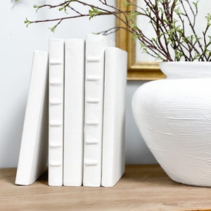 Decorative Books, Book Bundle, White Books for Shelf Decor, Decorative ...