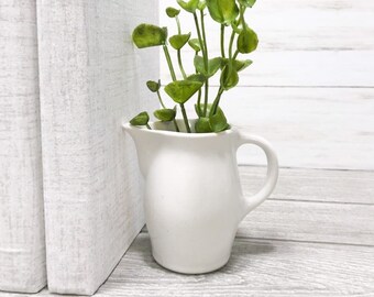 Small white pitcher | Etsy