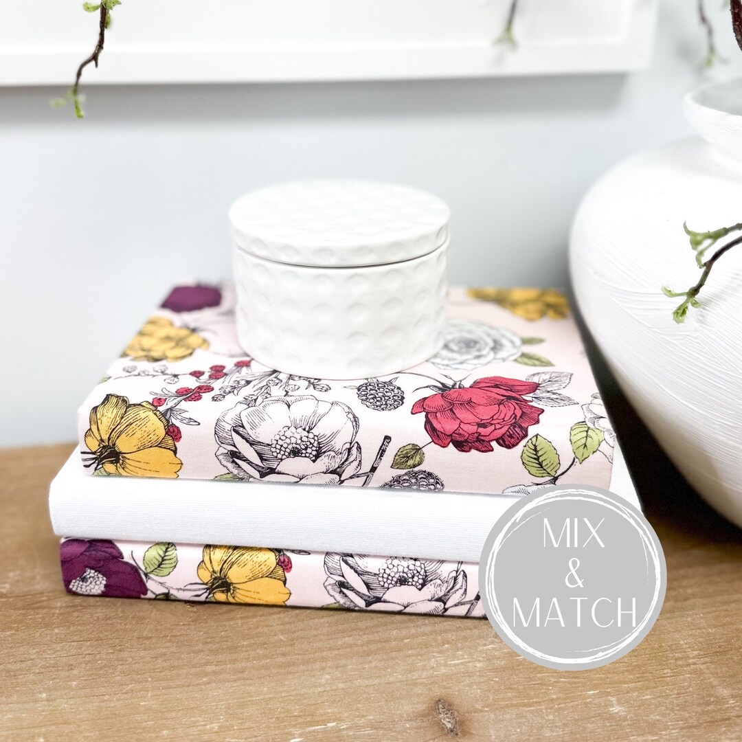 Stack of Books, Set of Books, Book Bundles, Floral Home Decor - Etsy