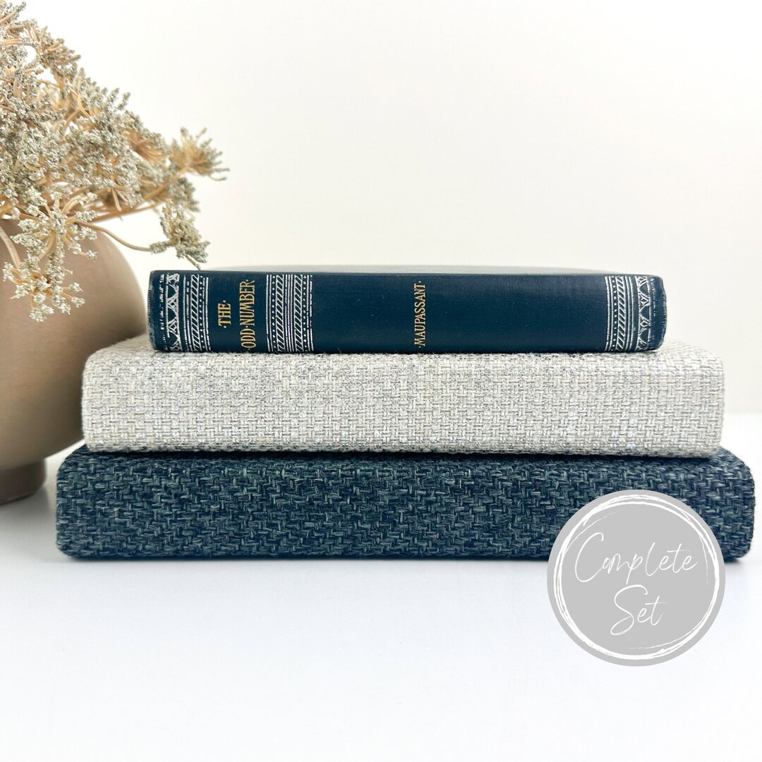 Blue Decorative Book Set, Living Room Decor, Shelf Accessories - Etsy