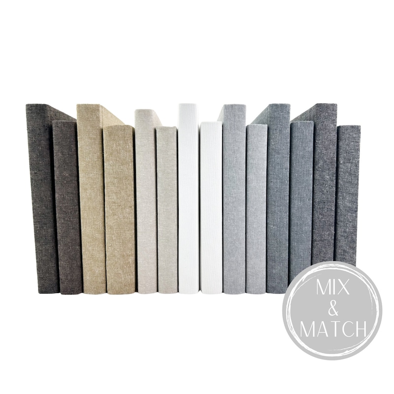 Linen Decorative Box Books - Etsy