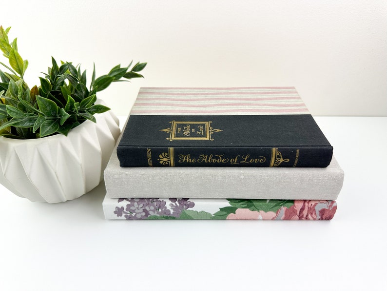 Decorative Book Set, Purple Shelf Decor, Mantel Decor, Living Room ...