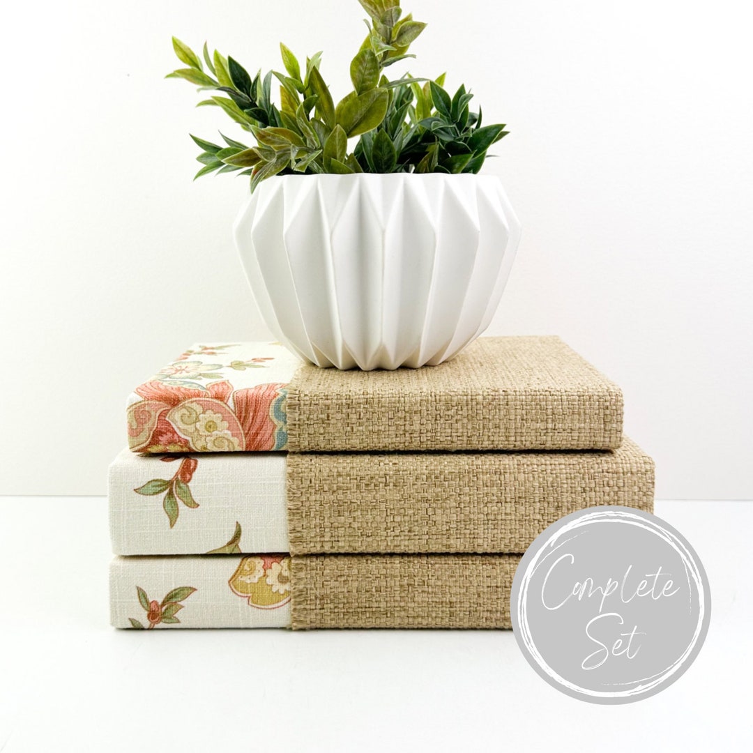 Spring Home Decor, Grasscloth Decor, Decorative Books, Designer Books ...