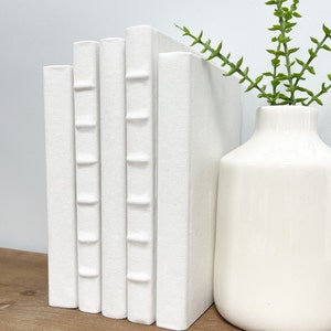 Decorative Books, Book Bundle, White Books for Shelf Decor, Decorative ...