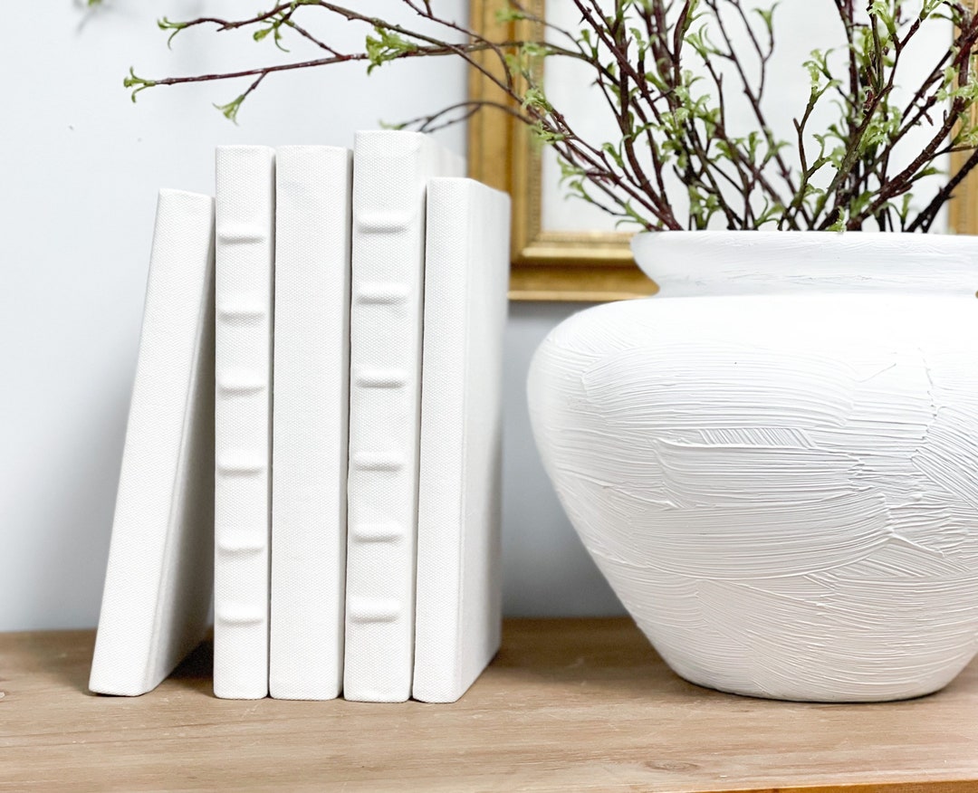 Decorative Books Book Bundle White Books for Shelf Decor - Etsy