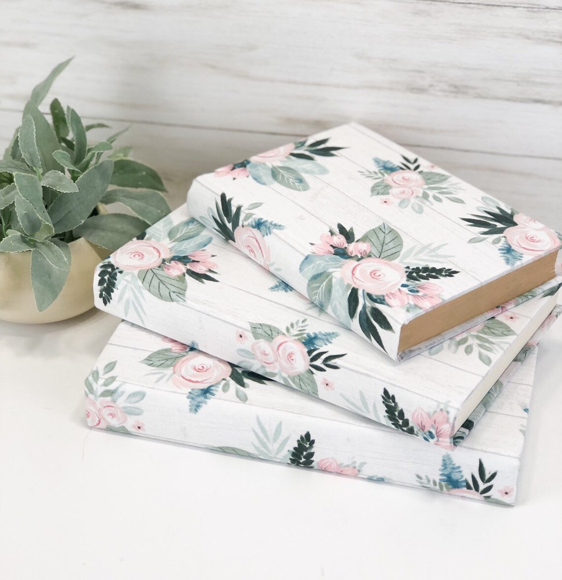 Floral Stack of Books Set of Books Book Bundles | Etsy