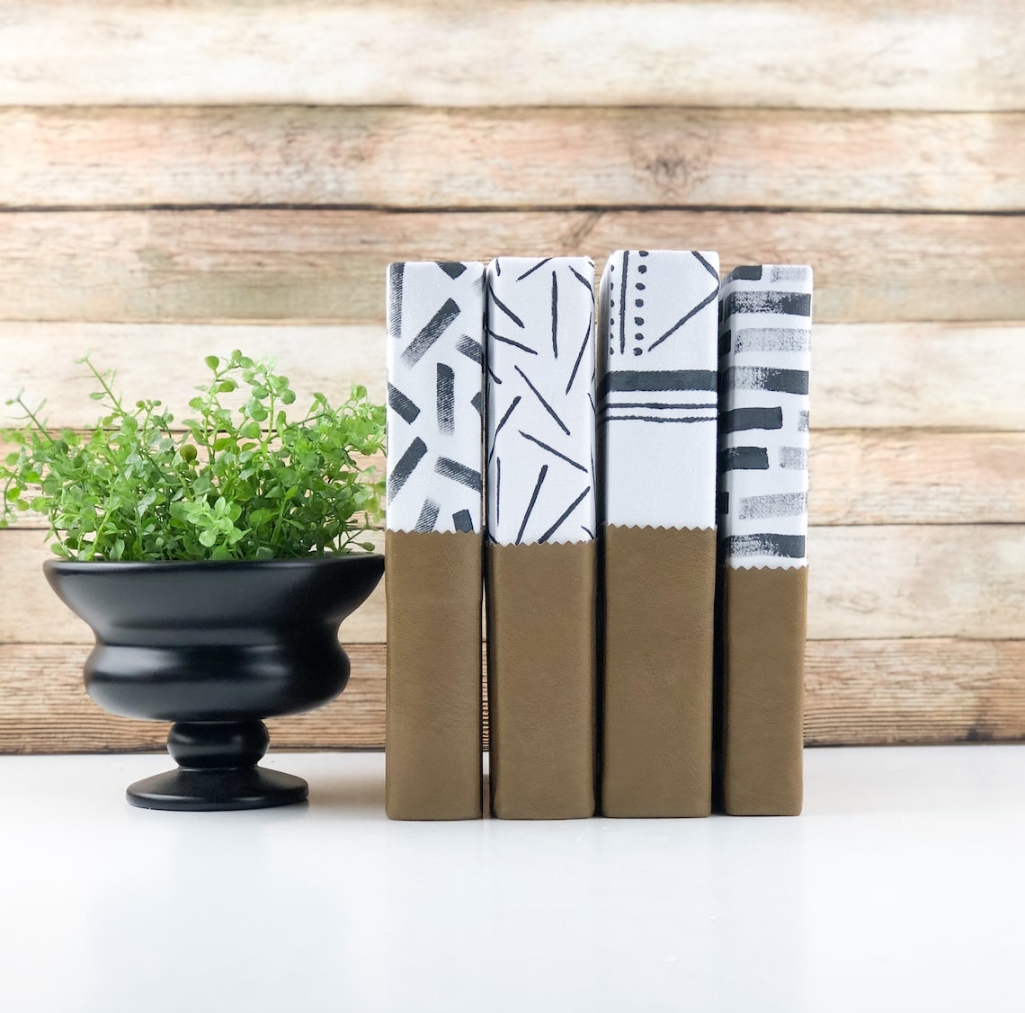 Linen Covered Books Book Set Books for Bookshelf Decor | Etsy