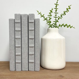 Gray Book Set, Decorative Books for Shelf Decor, Designer Books for ...