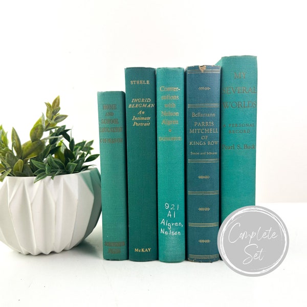 Turquoise Books - Etsy