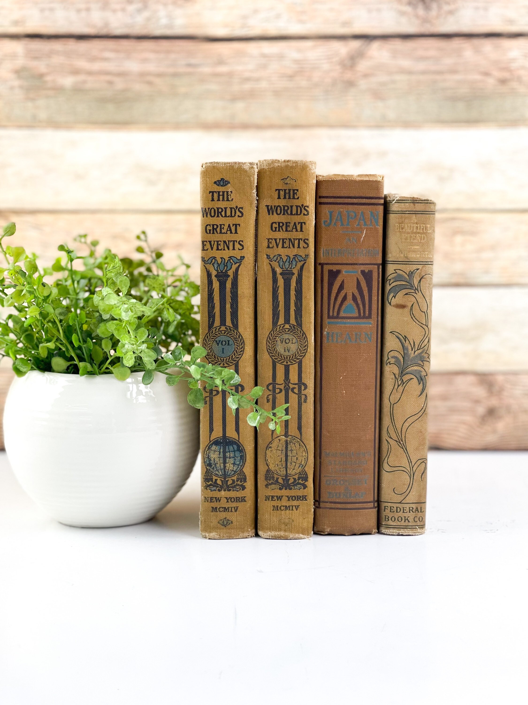 Blue and Orange Book Bundles | Etsy