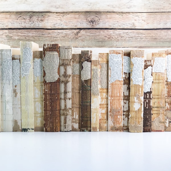 Rustic Books - Etsy