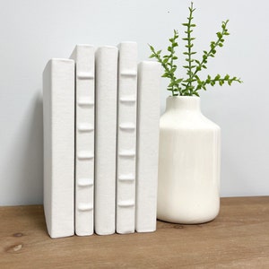 Decorative Books, Book Bundle, White Books for Shelf Decor, Decorative ...