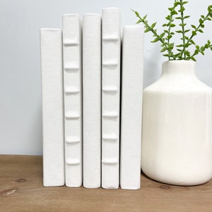 Decorative Books, Book Bundle, White Books for Shelf Decor, Decorative ...