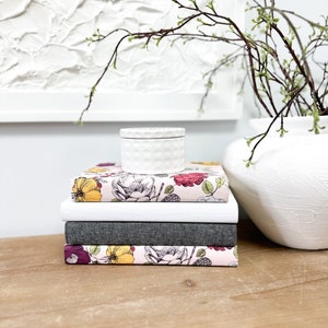 Stack of Books, Set of Books, Book Bundles, Floral Home Decor - Etsy