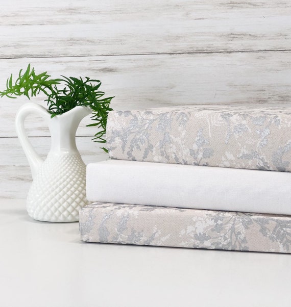 Floral Decorative Books / Fabric Covered Books / Book Decor | Etsy