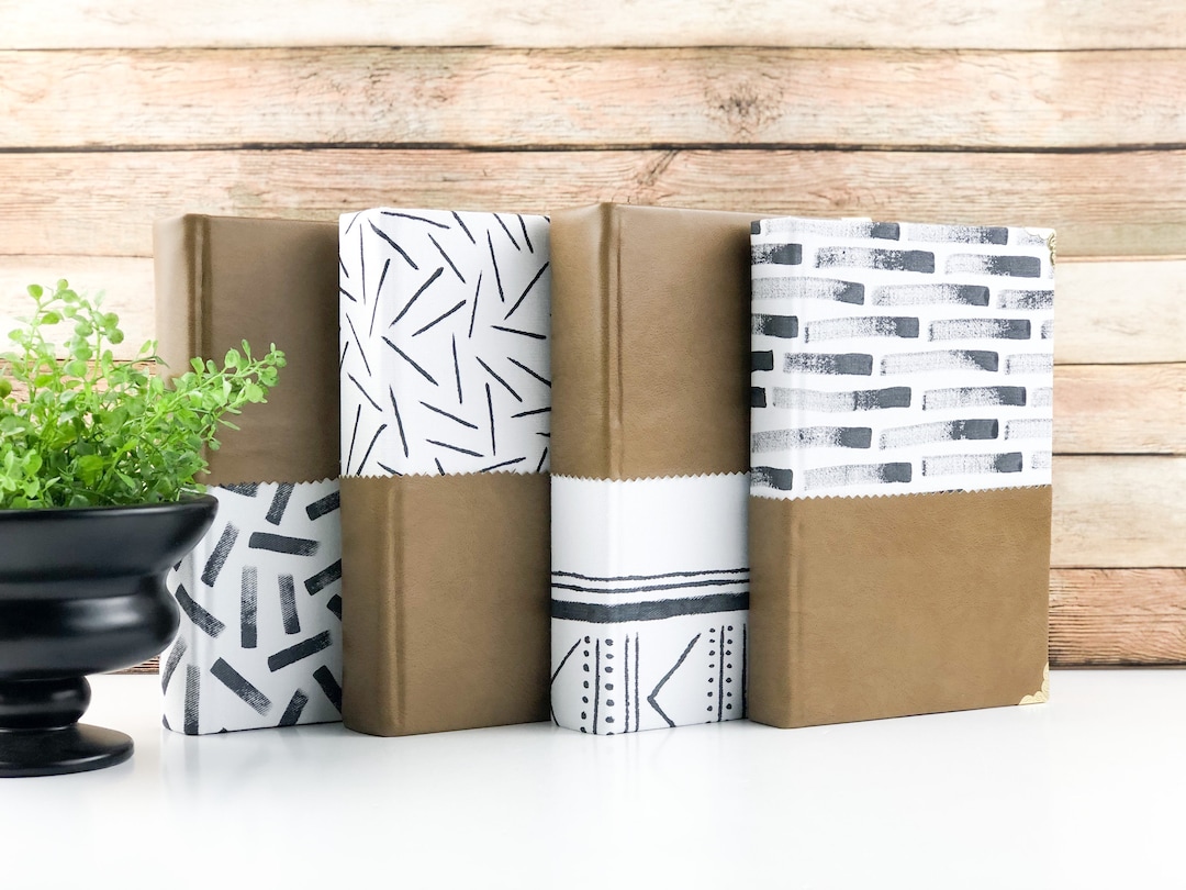 Linen Covered Books, Book Set, Books for Bookshelf Decor, Modern Home ...