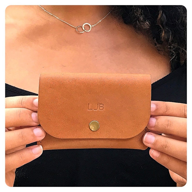 Personalized Snap Wallet, Front Pocket Card Holder, Birthday Gift for ...