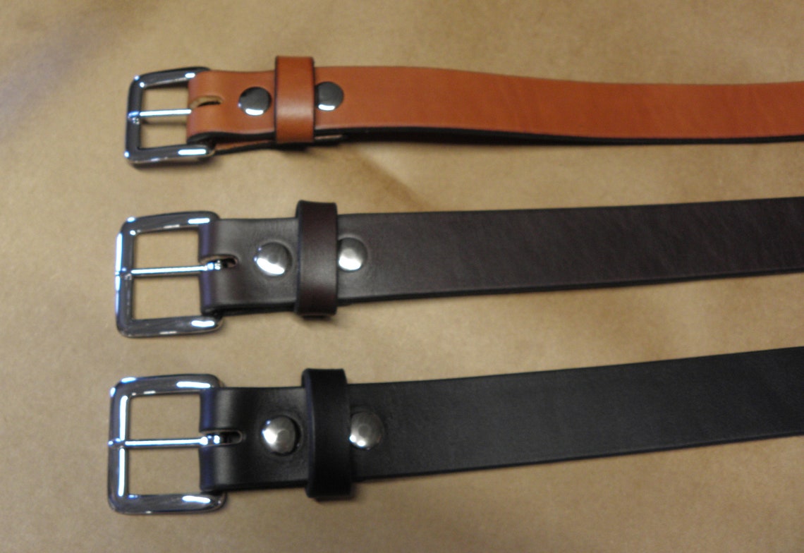 Traditional Buckle Handmade Leather Belt, 100% Full Grain Genuine ...