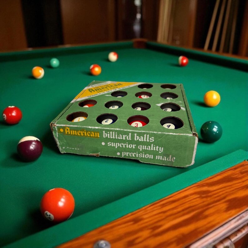 Vintage Billiard Ball Set: American Made, Complete With Original Box - Etsy