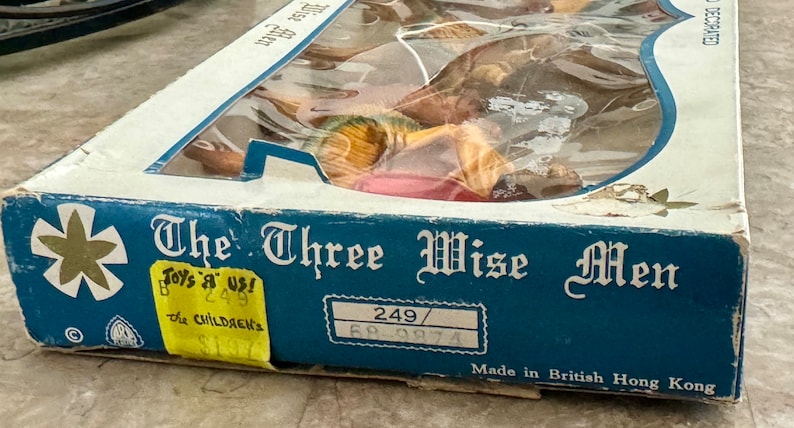 The Three Wise Men Hand Painted Hard Plastic British Hong Kong Unopened ...