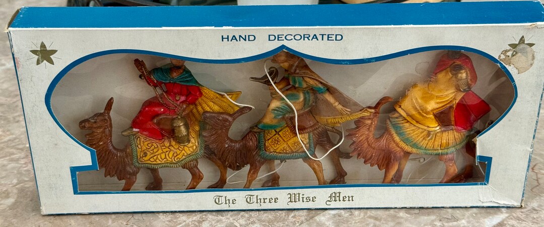 The Three Wise Men - Hand Painted Hard Plastic - British Hong Kong ...