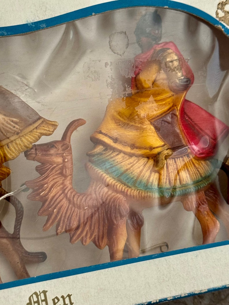 The Three Wise Men Hand Painted Hard Plastic British Hong Kong Unopened ...