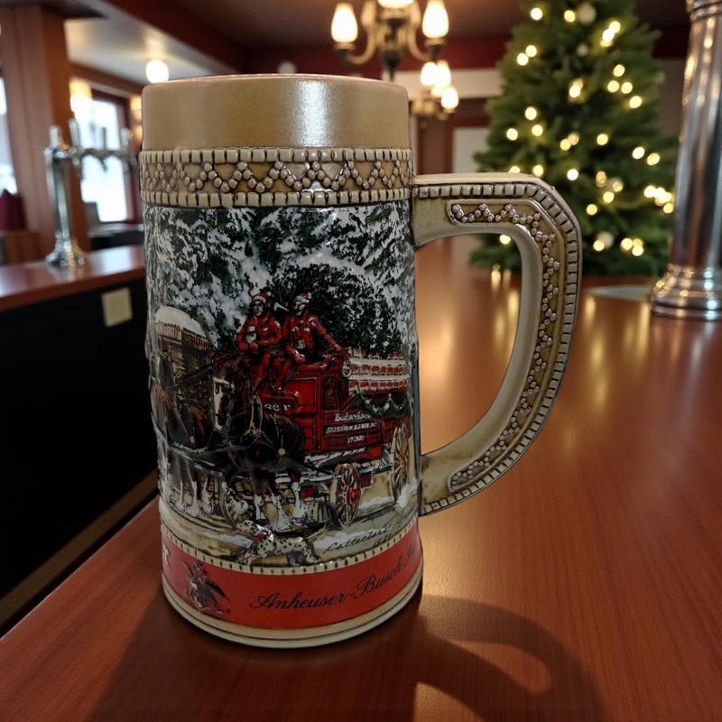 2025 Christmas Budweiser Beer Steins - Etsy