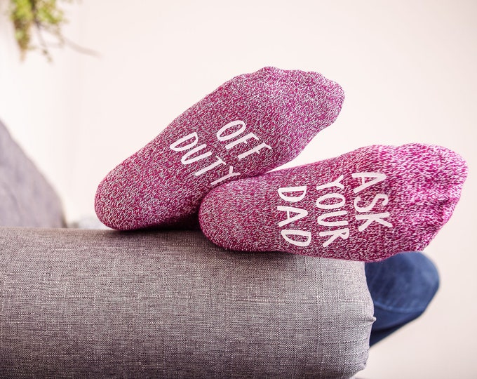 If You Can Read This ... Please Go Ask Your Dad (word Socks - Funny ...