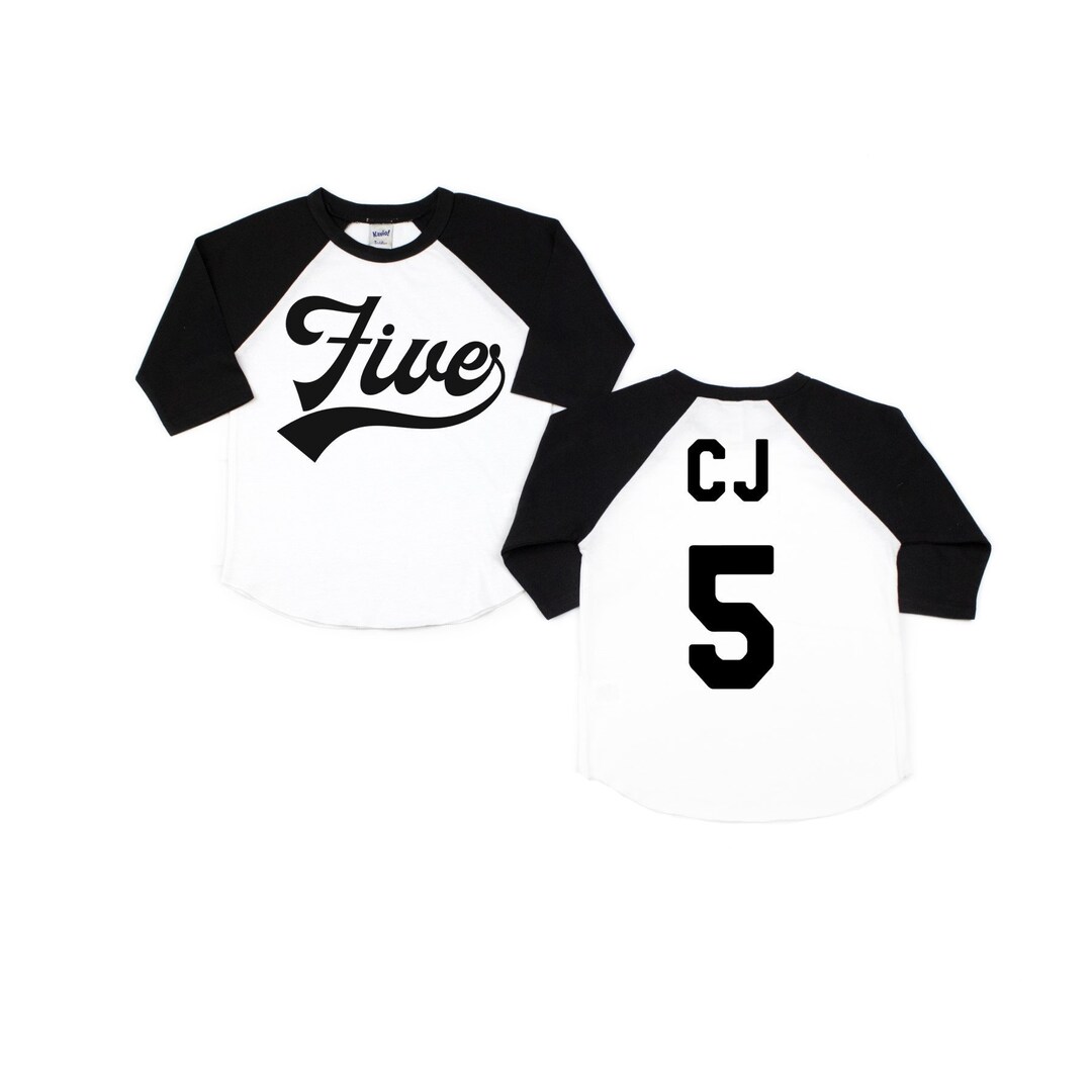 5th Birthday Baseball Shirt. Five Outfit. Fifth Birthday Boy ...