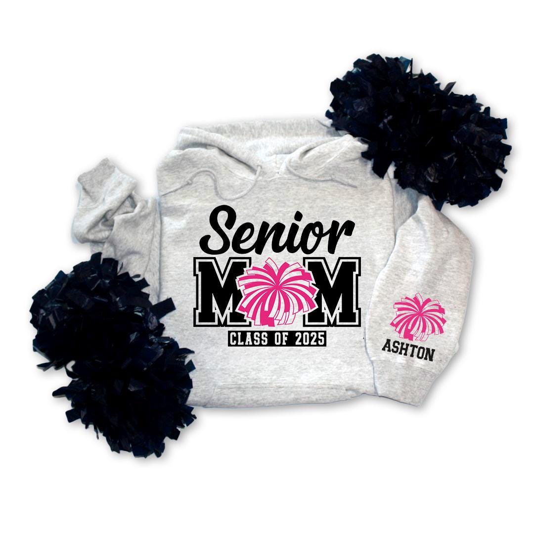 Class of 2025 Custom Sweatshirt for Senior Mom. Cheer Mama Graduation ...