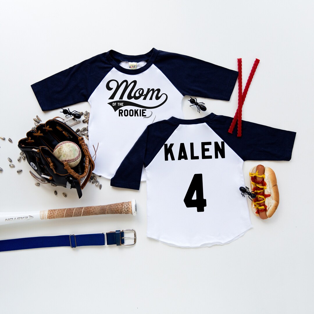 Custom Baseball Family Shirts: Mom Dad Rookie of the Year Outfit - Etsy