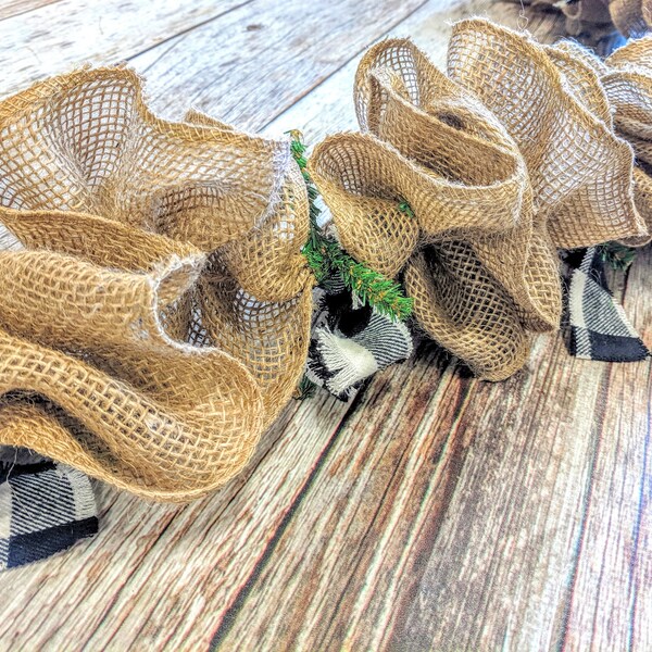 Burlap Garland - Etsy