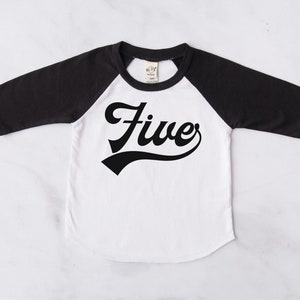 5th Birthday Baseball Shirt. Five Outfit. Fifth Birthday Boy ...