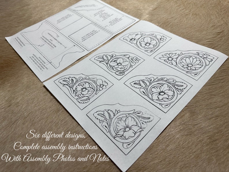 MONEY CLIP WALLET Patterns Six-pack Sheridan Floral Designs & - Etsy