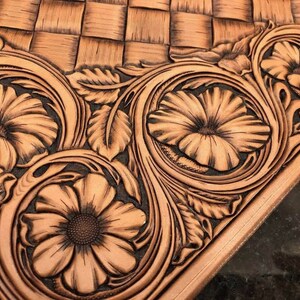 FLORAL NOTEBOOK PATTERN- Sheridan Floral Leather Pattern (digital Copy ...