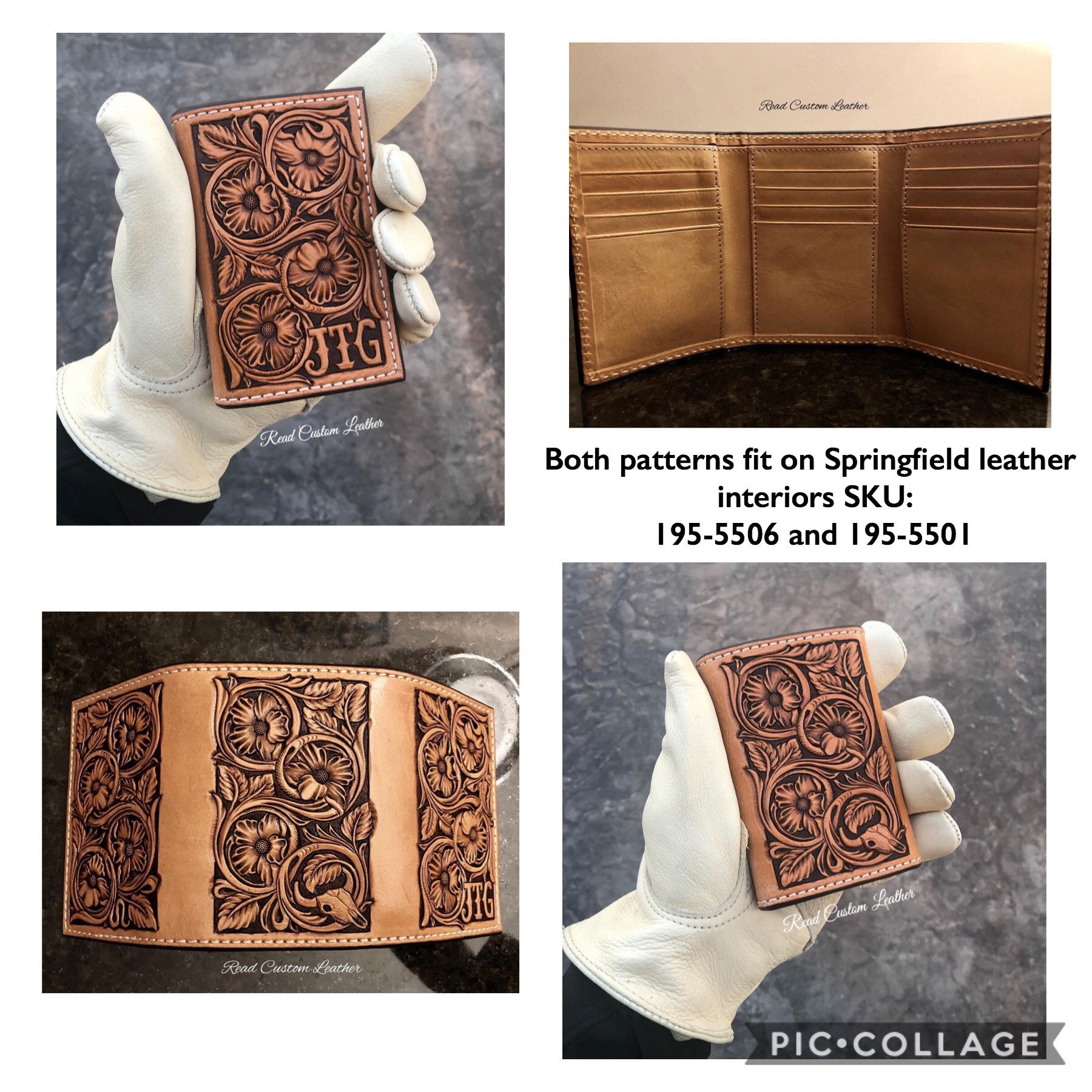 Trifold Wallet Patterns for Springfield Leathers Interiors | Etsy