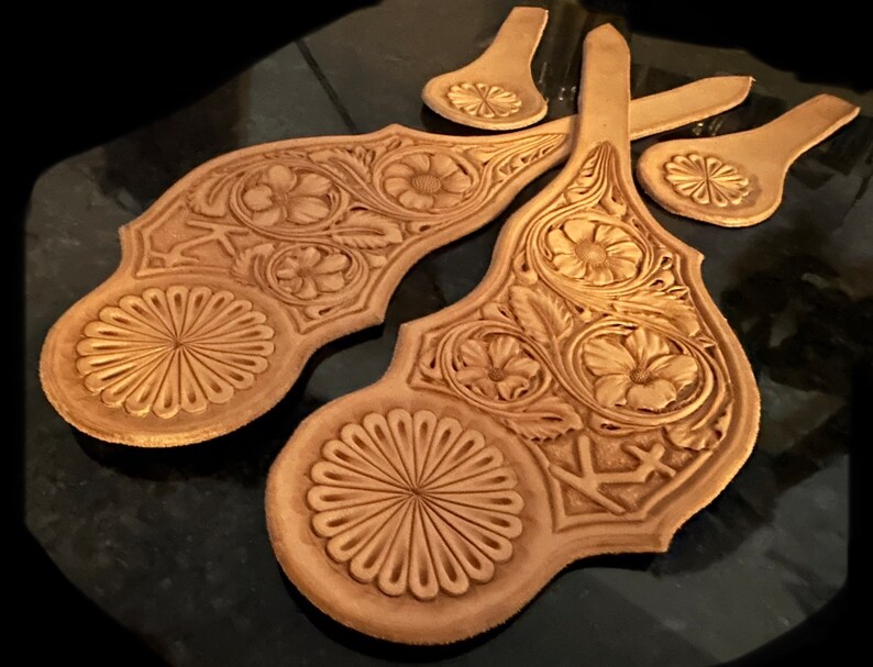 SPUR STRAPS PATTERN (#2) Sheridan Floral Tooling Spur Strap Pattern ...