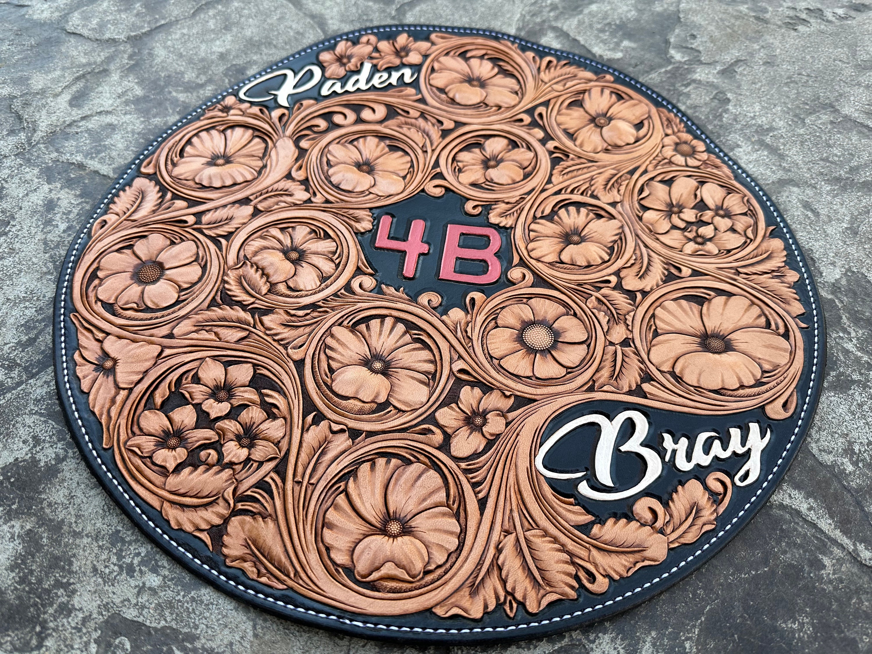 ROPE CAN PATTERNS - Sheridan Floral Rope Can Cover Leather Patterns ...