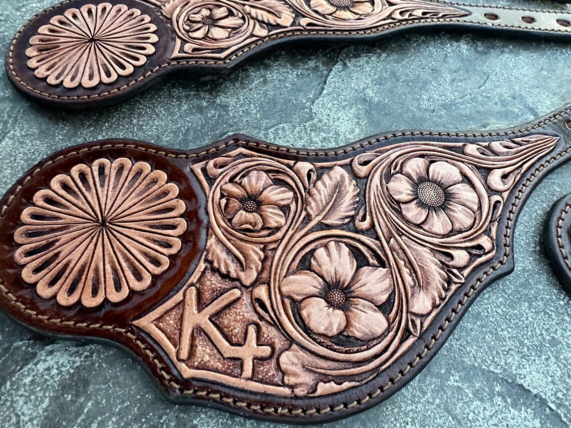 SPUR STRAPS PATTERN (#2) Sheridan Floral Tooling Spur Strap Pattern ...