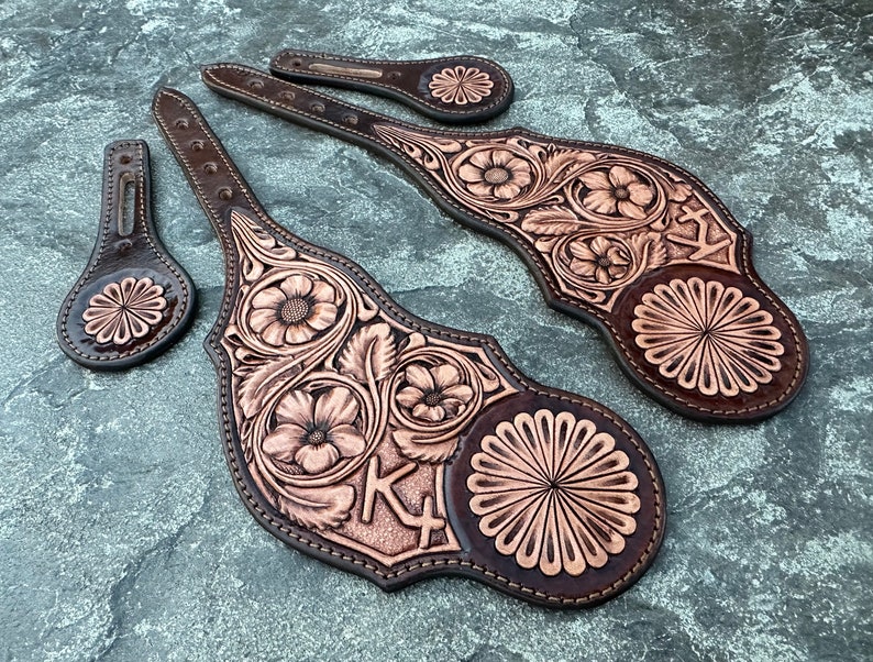 SPUR STRAPS PATTERN (#2) Sheridan Floral Tooling Spur Strap Pattern ...