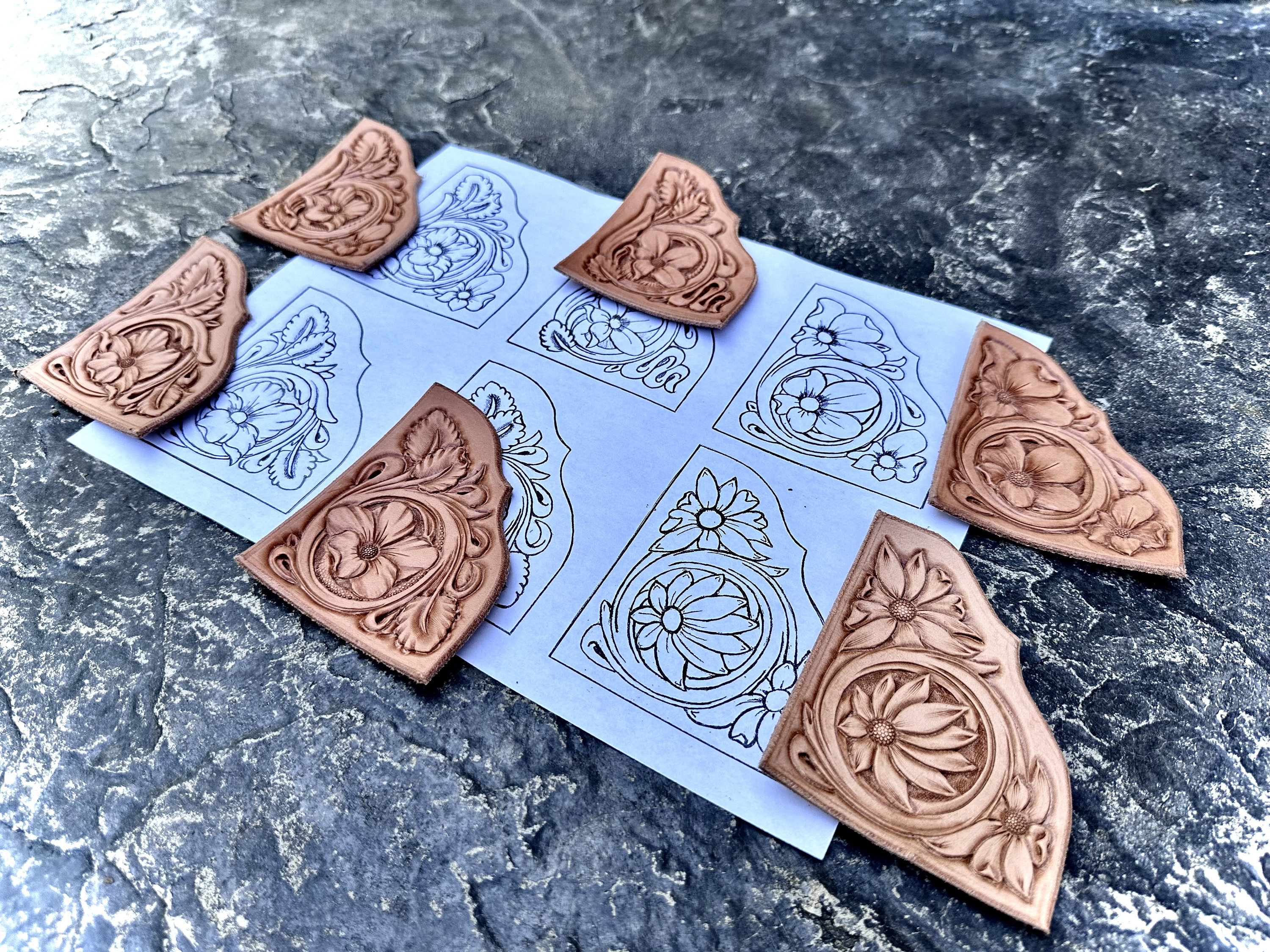 MONEY CLIP WALLET Patterns Six-pack Sheridan Floral Designs & Complete ...