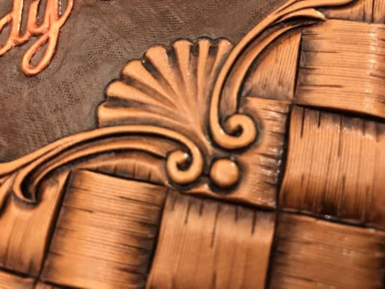 FLORAL NOTEBOOK PATTERN Sheridan Floral Leather Pattern see - Etsy