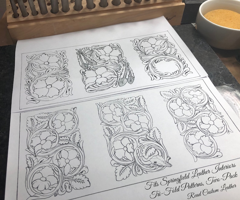 Trifold Wallet Patterns for Springfield Leathers Interiors, See ...