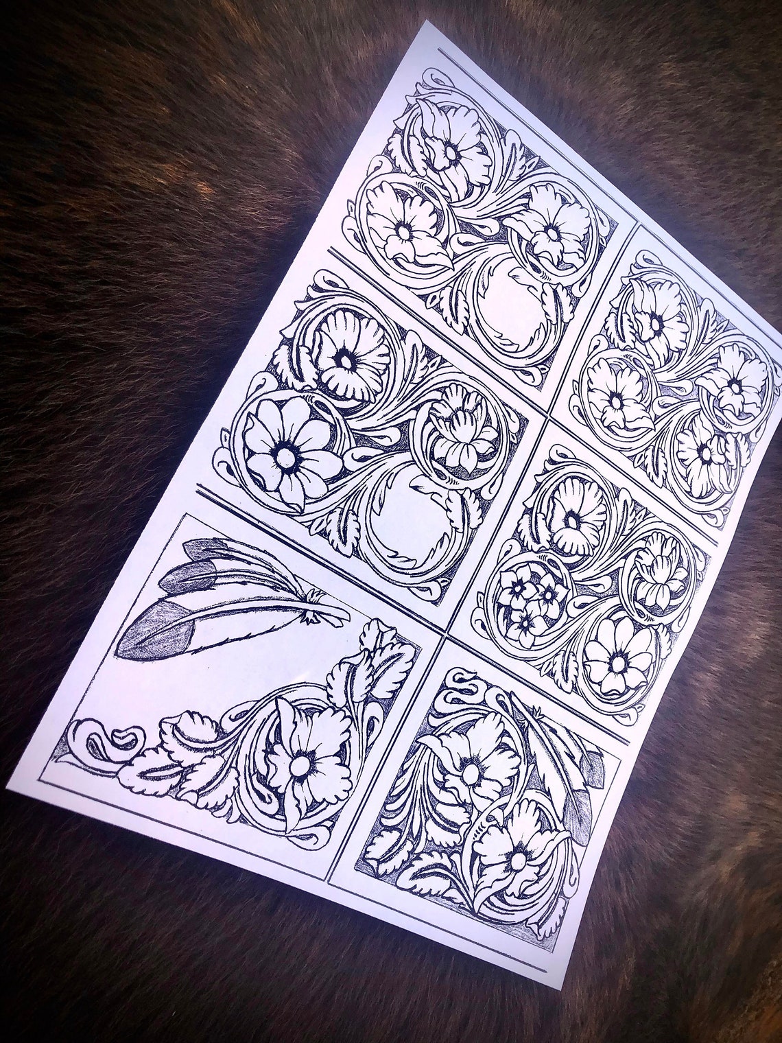 SHERIDAN FLORAL BIFOLD Patterns 3-pack. Made to Fit - Etsy