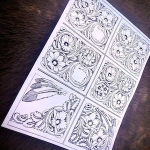 SHERIDAN FLORAL BIFOLD Patterns 3-pack. Made to Fit Chaylor-fenneli ...