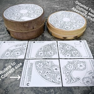 ROPE CAN PATTERNS - Sheridan Floral Rope Can Cover Leather Patterns ...